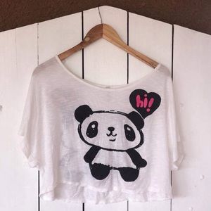 Tops | Cute Panda Shirt | Poshmark